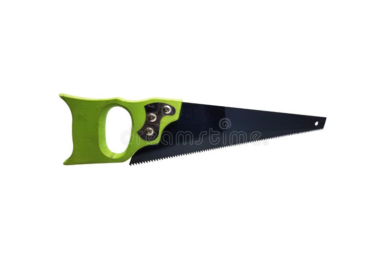 Closeup a New Saw Isolated on White Background. Single Sharp Saw with ...