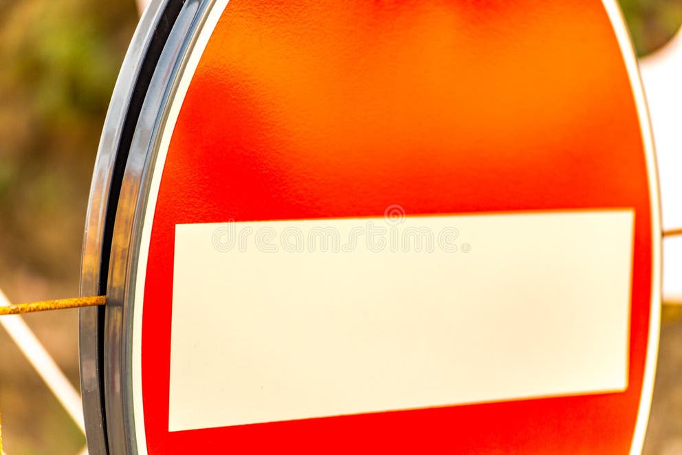 No access road sign stock photo. Image of closeup, italy - 126269094