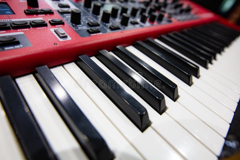 Closeup of Nord Stage 3 Keyboard Stock Image - Image of melody ...
