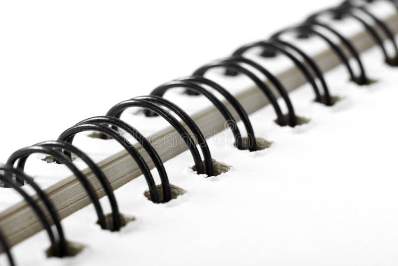 Closeup of Notebook Coil Binding Stock Photo - Image of diary, closeup ...