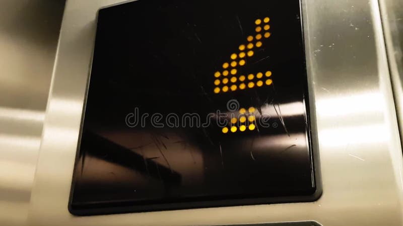Closeup of Numbers in Elevator from 1 To 4 Stock Video - Video of ...