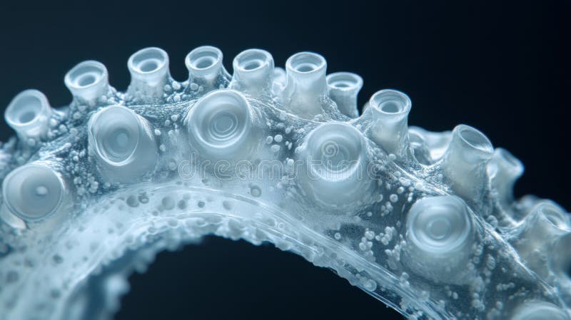 Closeup of an Octopus Arm Showing Suction Cups Stock Photo - Image of ...