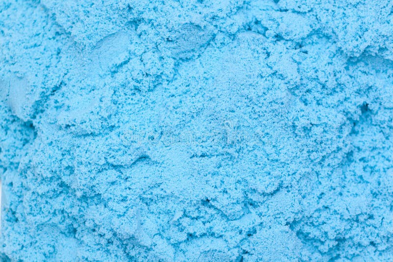 Closeup Og Blue Kinetic Sand, Background, Texture Stock Photo - Image ...