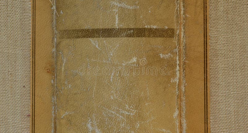 Closeup Old Book. Back of Vintage Book with Embossed Texture. Stock ...