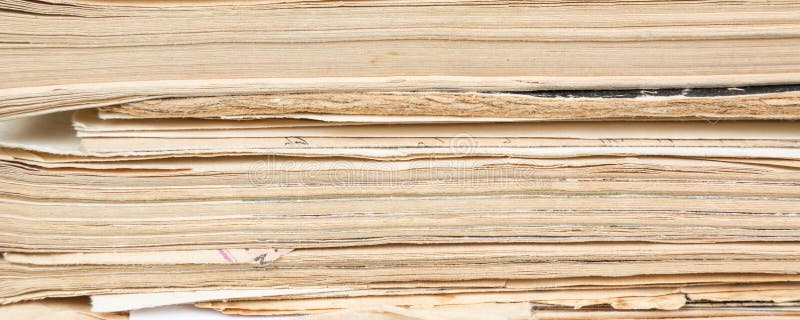 Background Texture of the Pages of the Old Book Stock Photo - Image of ...