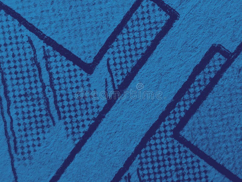 Closeup of an Old Comic Book Page with Dot Printing Pattern and Blue ...