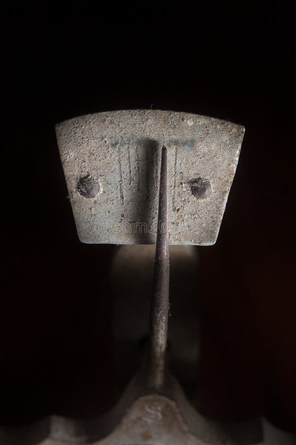 Closeup of old dust scale. stock image. Image of measure - 45976421