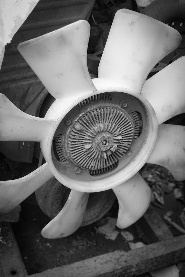 Closeup Old Fan of Engine Equipment Stock Image - Image of iron, black ...