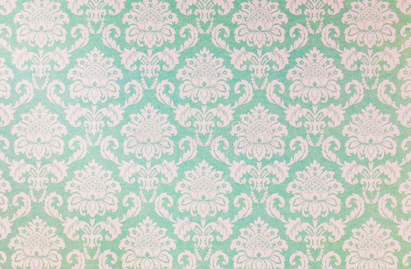 Damask Repeat Pattern on Old Paper. Stock Image - Image of patterned ...