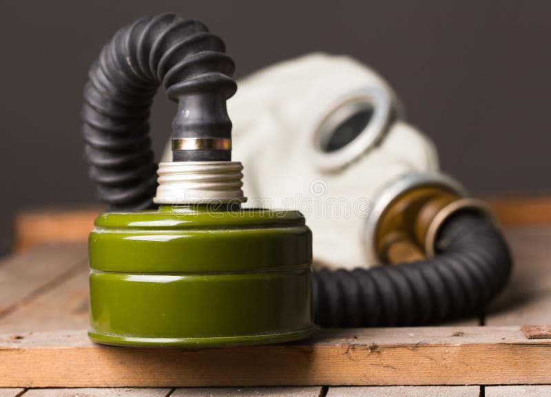 Old gas mask stock photo. Image of container, chemical - 30226162