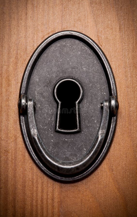 Antique Brass Keyhole stock image. Image of locked, safe - 1842259