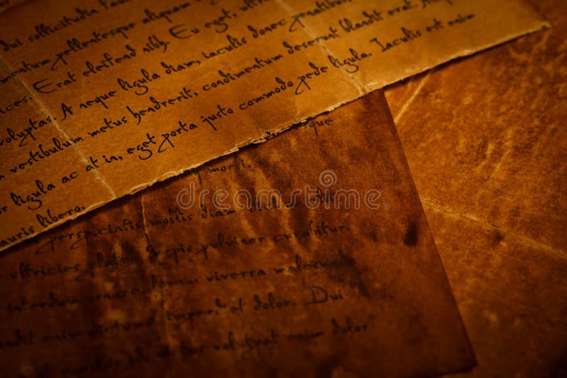 Closeup old letters stock image. Image of document, paper - 35930729