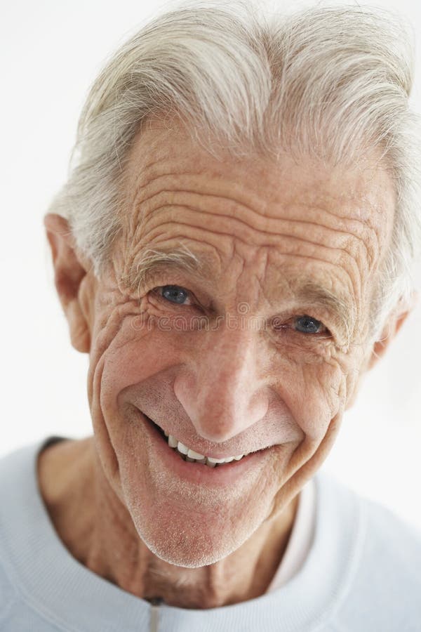 Closeup of Old Man Smiling stock photo. Image of expression - 29657516