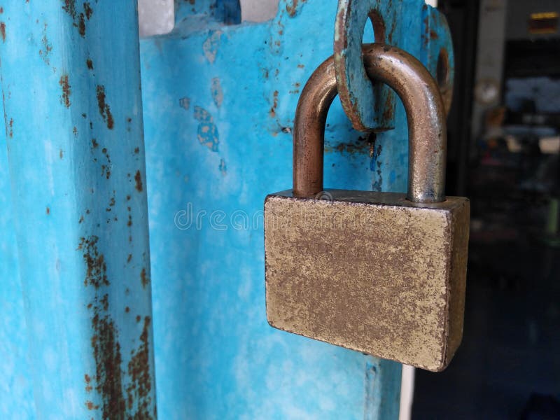 Closeup Old Master Key and Rusty Lock. Stock Photo - Image of padlock ...