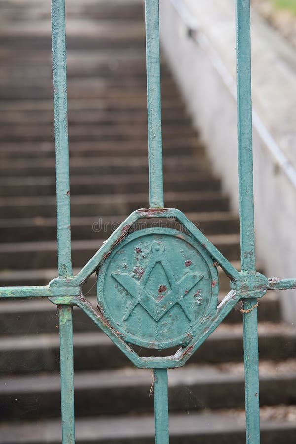 Closeup of an Old and Rusty Ornamental Iron Gate Stock Photo - Image of ...