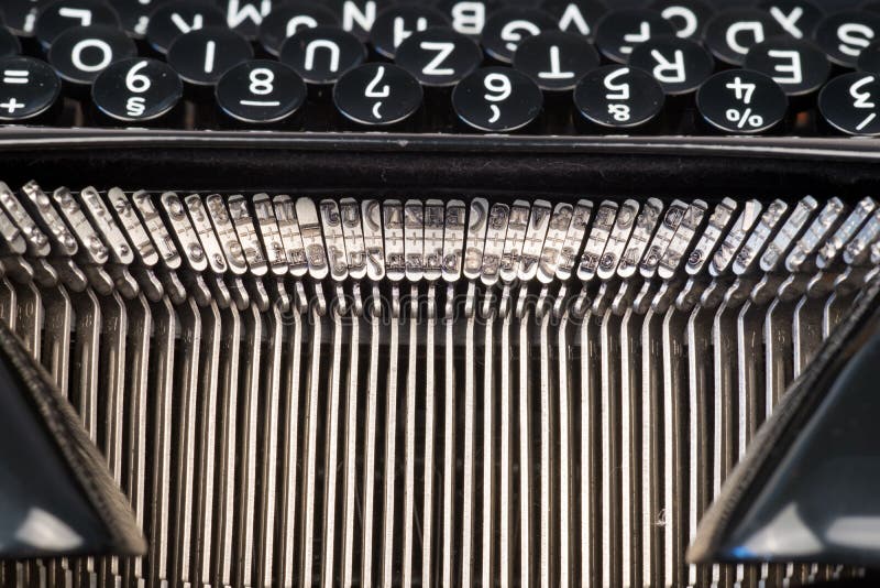 Closeup of Old Typewriter Letter Stock Photo - Image of vintage ...