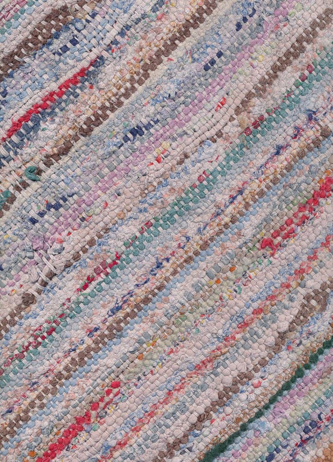 Closeup of Old Worn-out Rag Rug Stock Photo - Image of scandinavian ...