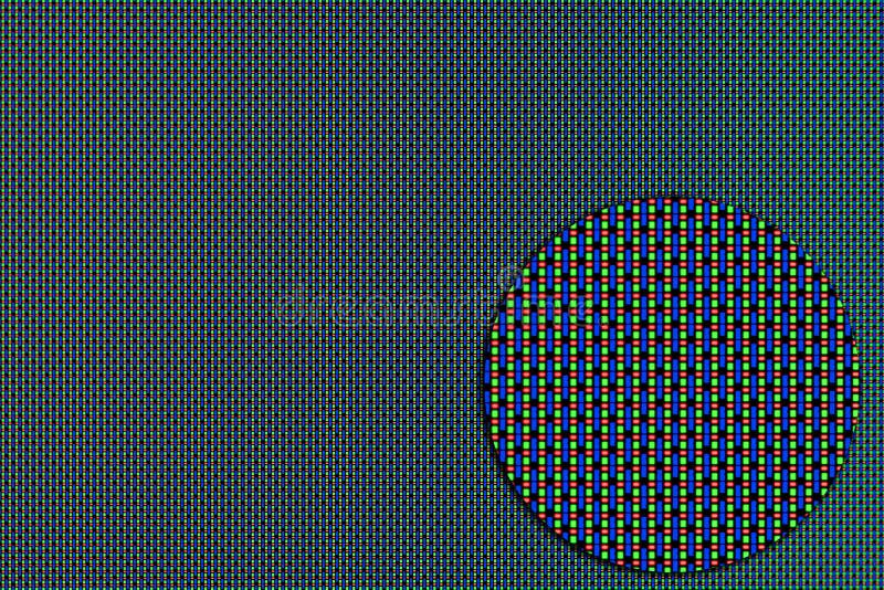 OLED screen macro stock illustration. Illustration of microscope ...