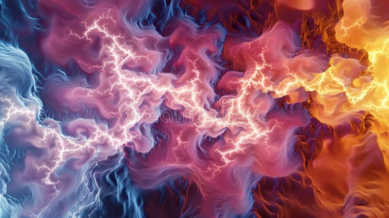 A Closeup of One Layer of Electron Clouds Showcasing the Complex and ...