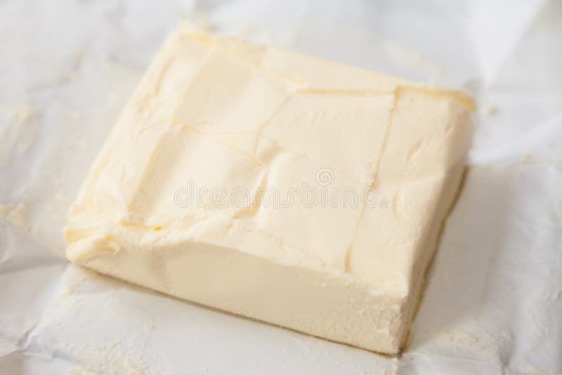 Closeup of Open Bricket of Butter Stock Image - Image of breakfast ...