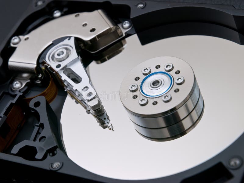 Closeup open hard drive stock photo. Image of drive, backup - 11132346