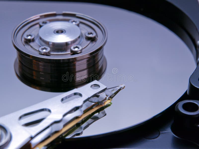 Closeup open hard drive stock photo. Image of data, disc - 11665034
