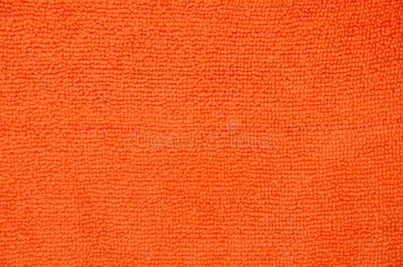 Closeup Orange Microfiber Towel Texture, Macro Shot Stock Image - Image ...
