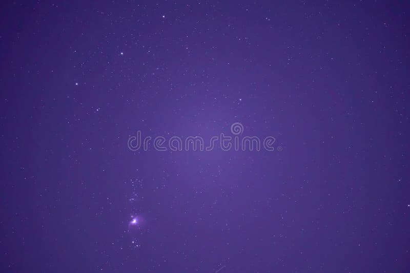 Closeup with Orion Constellation on a Night Starry Sky, Night Natural ...