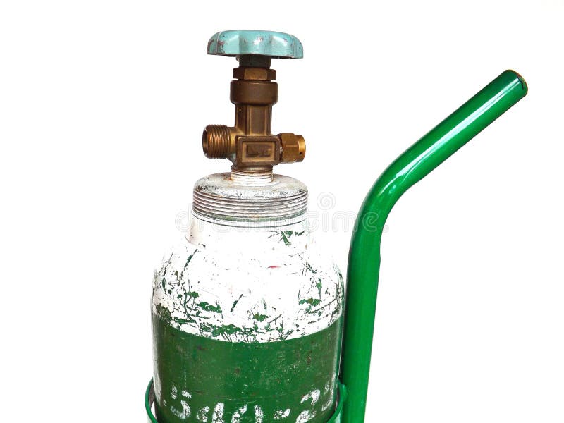 Closeup of Oxygen Tank Valve for Industry Stock Image - Image of ...