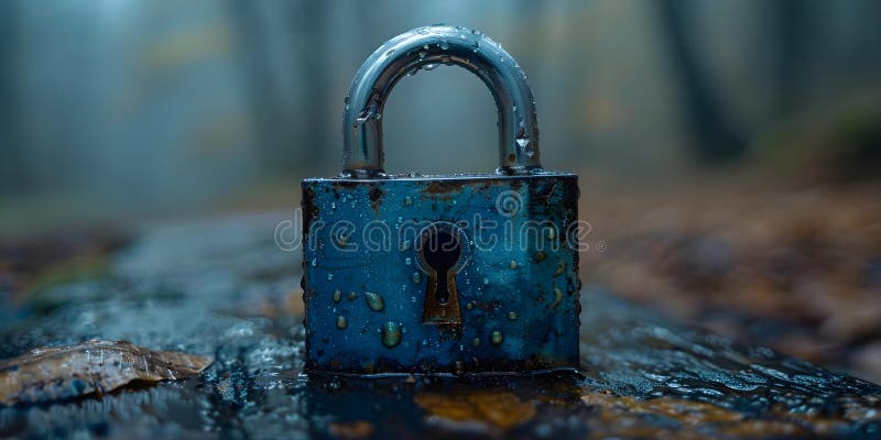 A Closeup of a Padlock Symbolizing Cybersecurity and Protection of ...