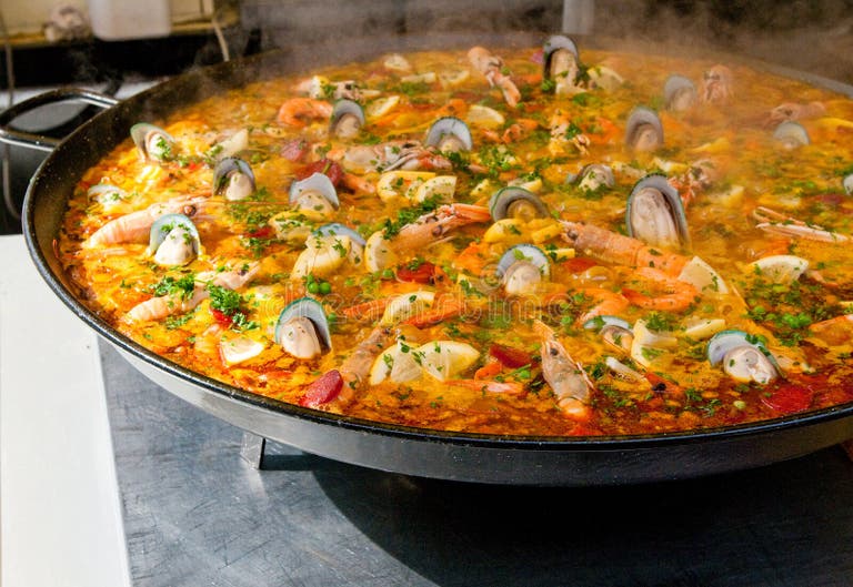 Closeup of paella stock image. Image of closeup, mediterranean - 10409663