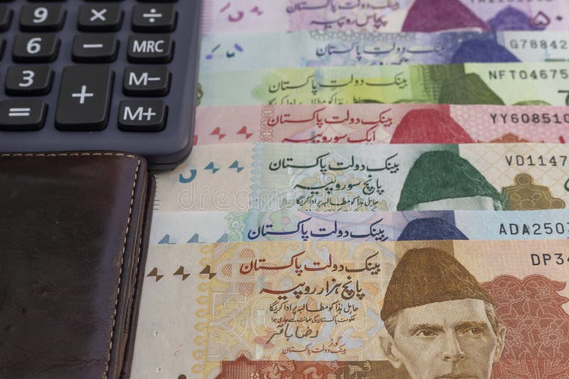 Pakistani Currency Notes and Gold Stock Image - Image of bill, exchange ...