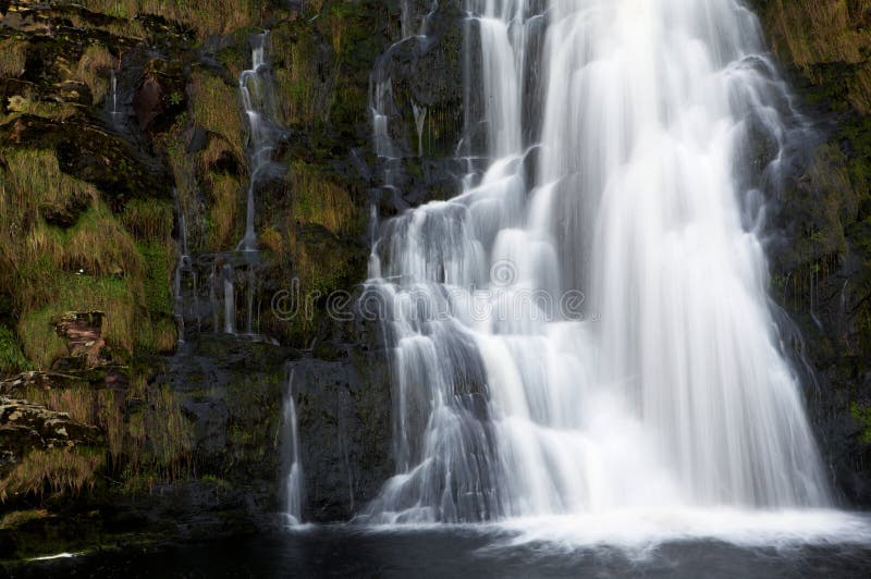 Closeup Of Panoramic Waterfall Picture. Image: 8503747