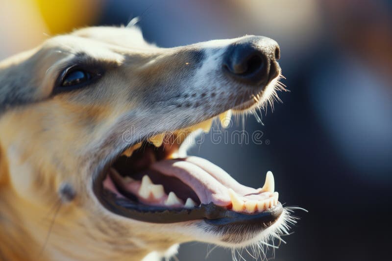 Closeup of Panting Dog after a Race Stock Photo - Image of closeup ...