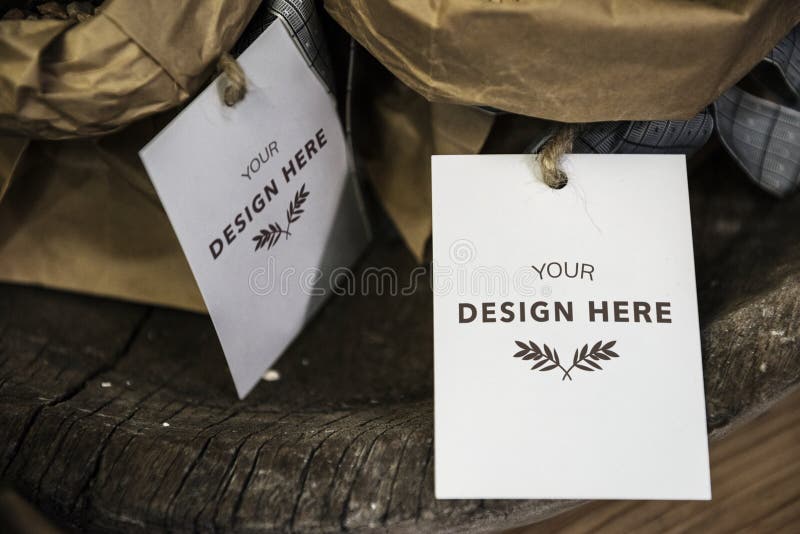 Closeup of paper label tag stock image. Image of closeup - 105431173