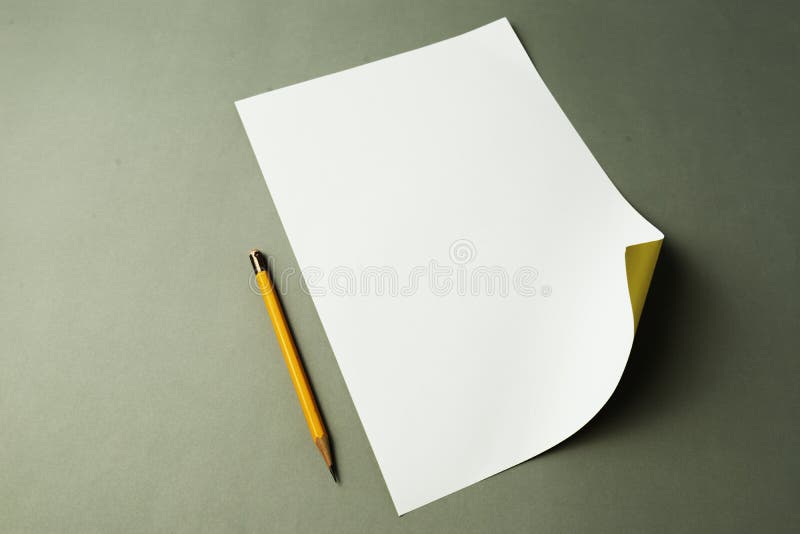 Paper and pencil stock image. Image of lines, message, reminder - 216693