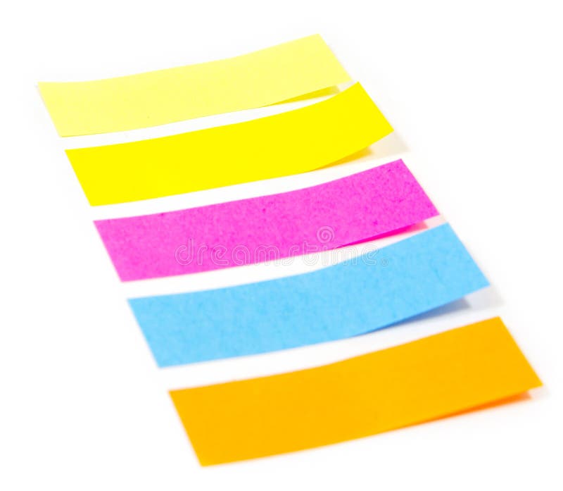 Closeup Paper Stick on White Background Stock Photo - Image of clipping ...