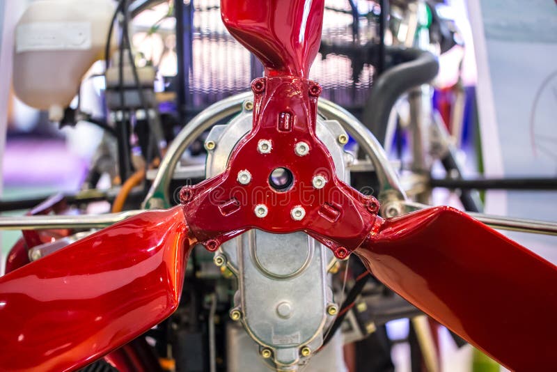 Closeup Paramotor Rotor Fan Blade Aero Dynamic Stock Photo - Image of ...