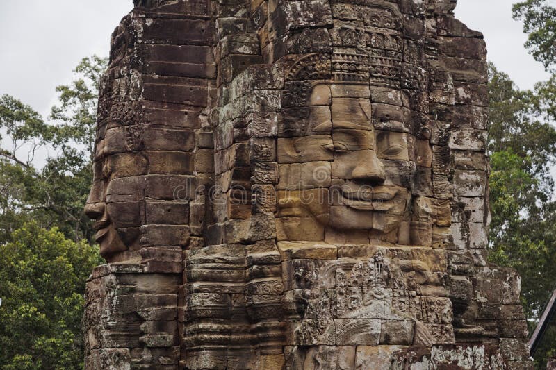 Closeup of Part of Angkor Wat Temple Stock Photo - Image of thom, khmer ...