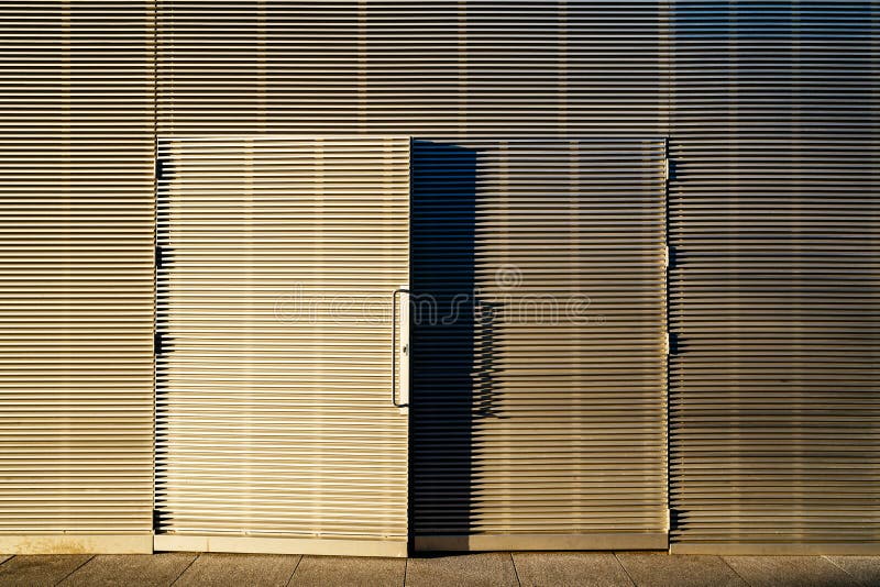 Closeup of a Partial Open Double Door Stock Image - Image of ...