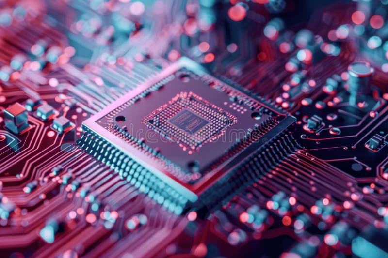 Closeup of a Passive Circuit Component on a Motherboard Stock Image ...