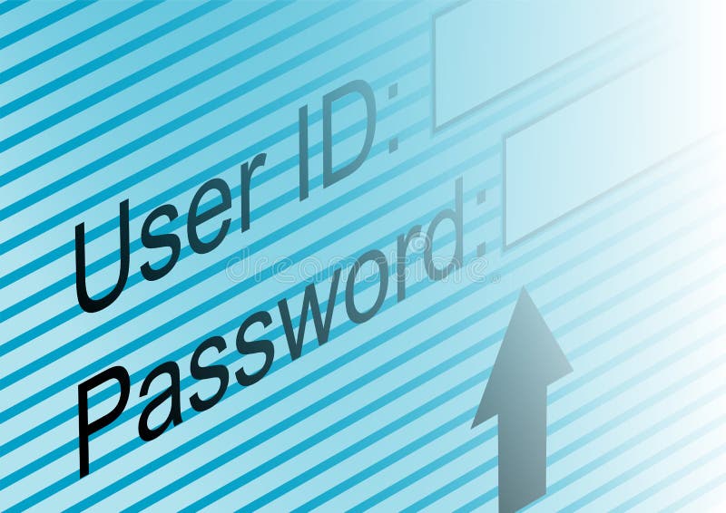 Closeup of Password Box stock vector. Illustration of concept - 200299241