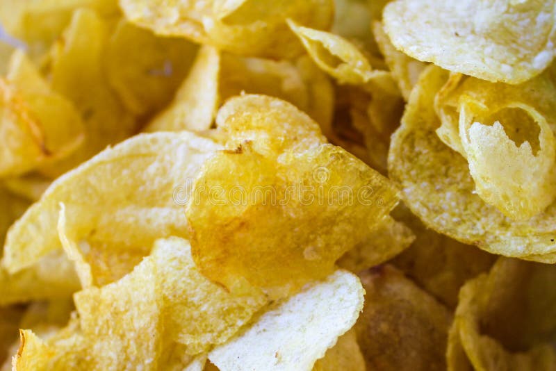 Closeup Pattern Eating Detail Chips Stock Image - Image of surface ...