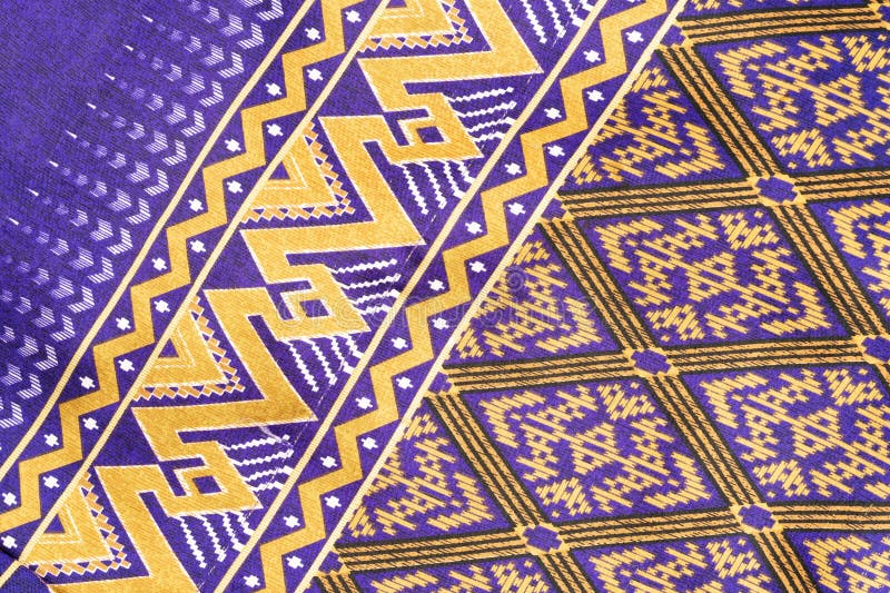 Closeup Pattern Texture of General Traditional Thai Style Native ...