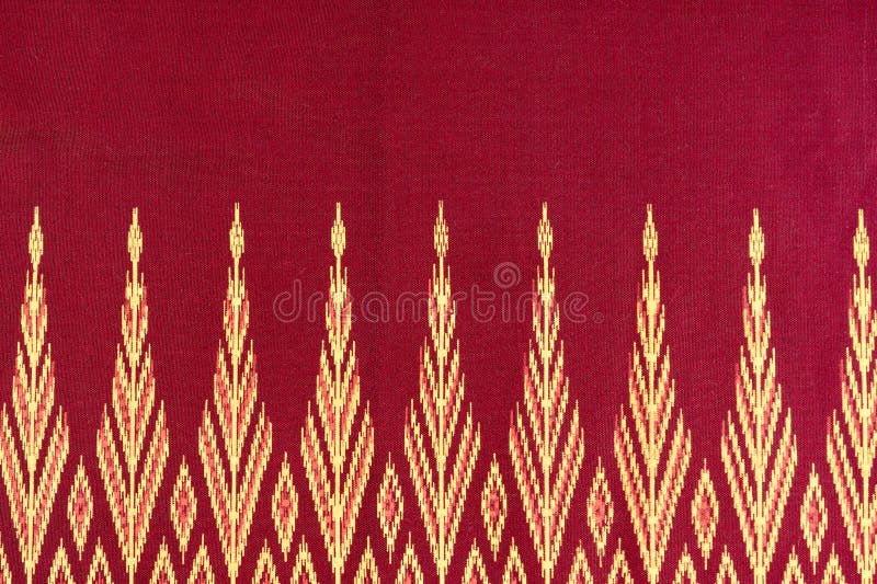 Closeup Pattern Texture of General Traditional Thai Style Native ...