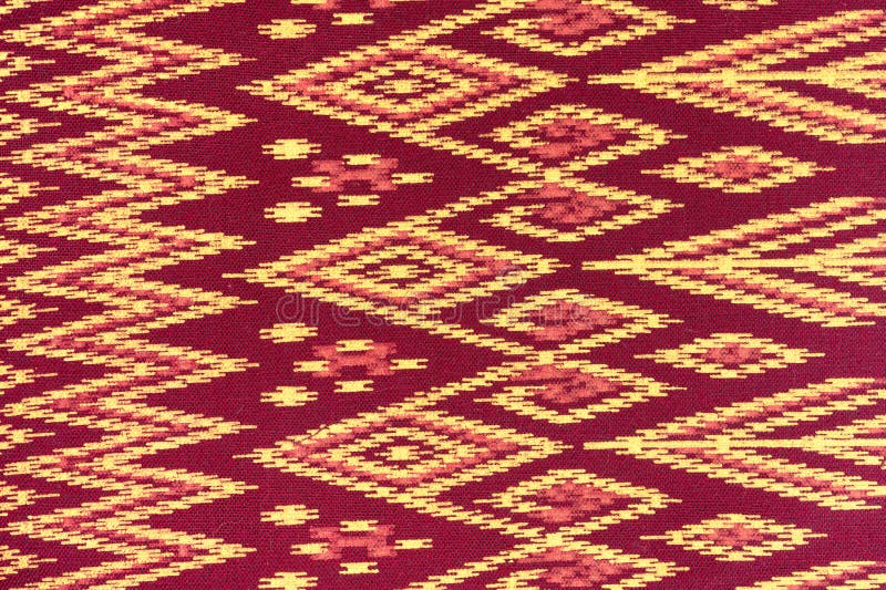 Closeup Pattern Texture of General Traditional Thai Style Native ...