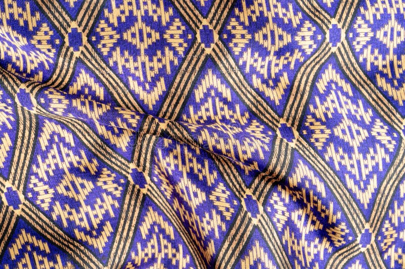 Closeup Pattern Texture of General Traditional Thai Style Native ...