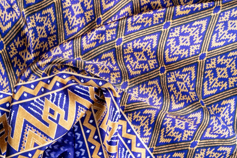 Closeup Pattern Texture of General Traditional Thai Style Native ...