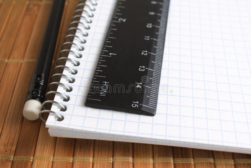 Pencil and a spiral stock photo. Image of education - 162296564