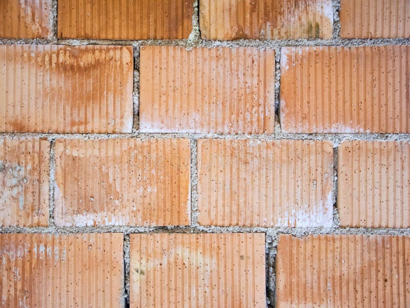 Closeup of Perforated Clay Blocks Wall Stock Photo - Image of ...